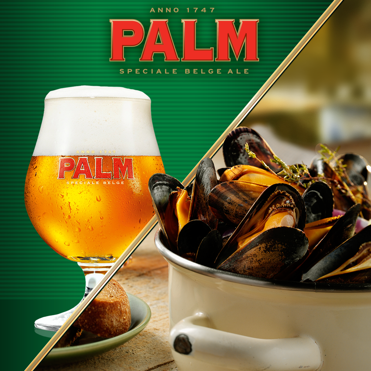 Bia Palm 5,2% – Lon 500ml – Thùng 12 Lon – Sành Bia